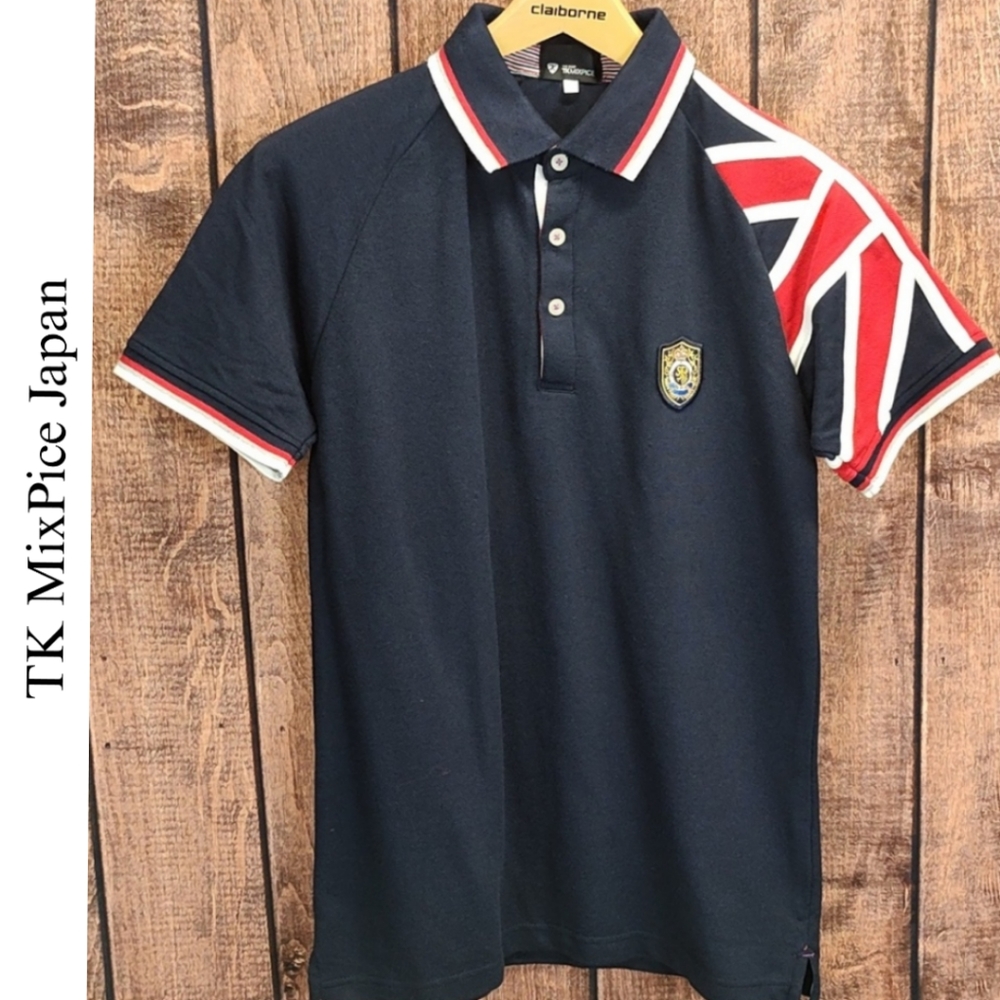 Japanese Tk Mixpice Men's Union Jack Polo Shirt Like … - Gem